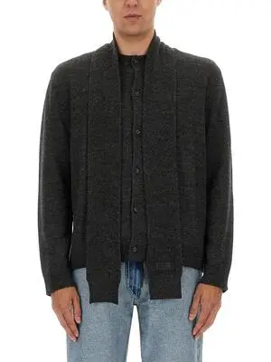 MAISON MARGIELA Wool Cardigan - Grey