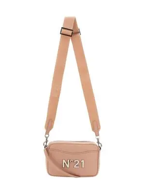 N°21 Logo Plaque Shoulder Bag - Powder