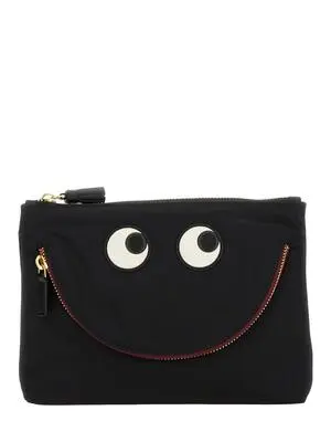 ANYA HINDMARCH Happy Eyes Pouch - Black