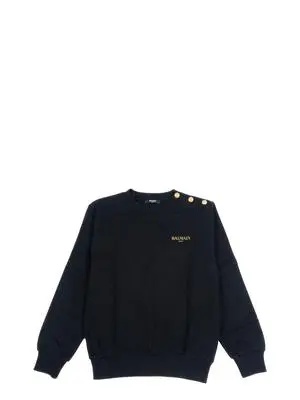 Balmain Logo Sweatshirt - Black