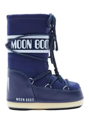 Moon Boot Boots With Logo - Blue