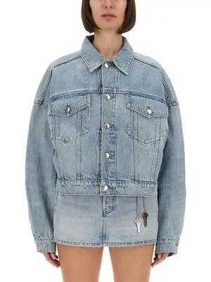 Alexander Wang Clip-on Trucker Jacket - Denim