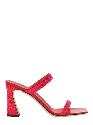 GIUSEPPE ZANOTTI Glitter Mules - Fuchsia