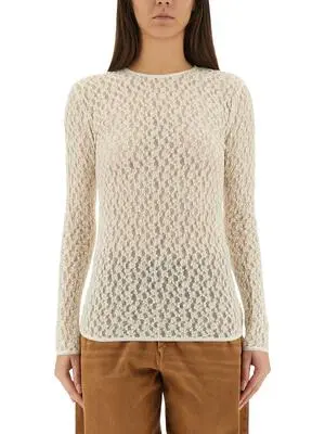 Isabel Marant Gaelle Lace Top - Powder