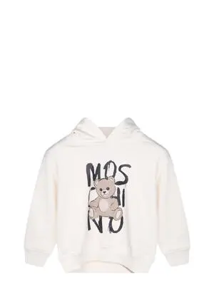 Moschino Hoodie With Logo - Beige
