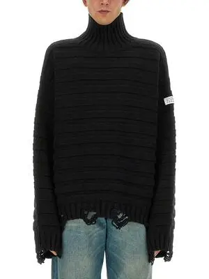 MAISON MARGIELA Turtleneck Sweater - Black