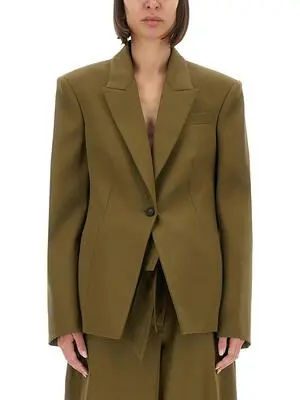 Attico Gabardine Jacket - Green