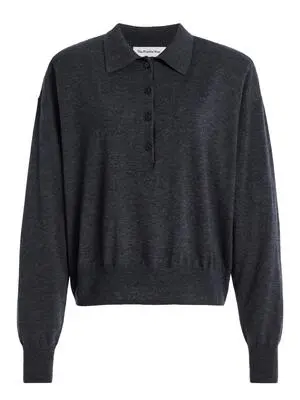 THE FRANKIE SHOP Croydon Merino Wool Polo Top