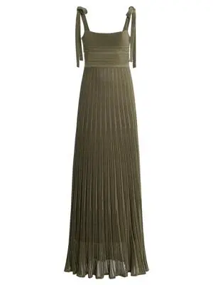 Zimmermann Wanderlust Metallic Maxi Dress - Green