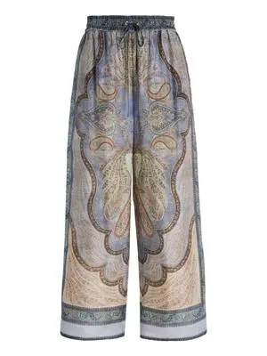Zimmermann Wanderlust Printed Silk Pants Multi
