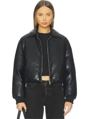 Superdown Sanja Faux Leather Jacket - Black