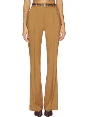 Veronica Beard Gracie Pant With Belt - Dark Acorn