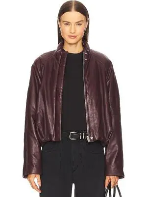 IRO PARIS Delta Leather Jacket - Fig