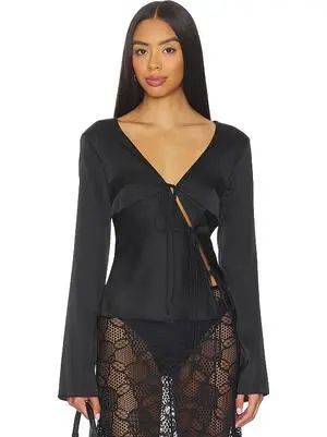 Lioness Mariah Long Sleeve Top - Onyx