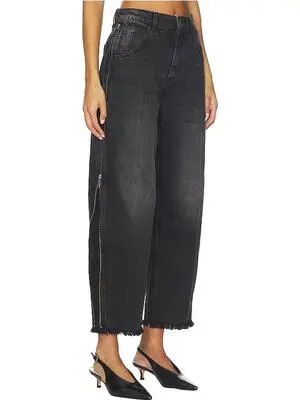 SEVENTY + MOCHI Bo Zip Wide Leg Jeans - Fairbanks