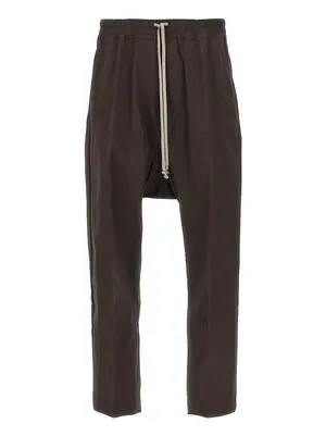 Rick Owens Drawstring Long Pants - Brown