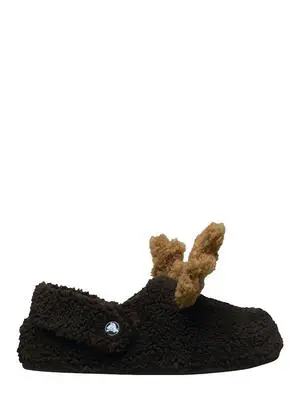 CROCS Classic Cozzzy Reindeer Slippers - Espresso