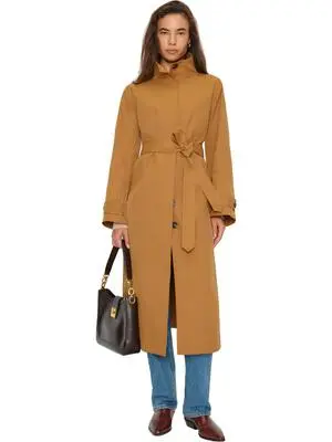 REFORMATION Carson Trench Coat - Natural