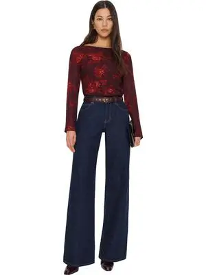 REFORMATION Marlow Top Red