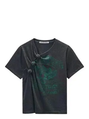 Alexander Wang Knotted Graphic T-shirt - Black