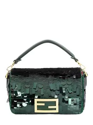 FENDI Mini Baguette Sequin Tote