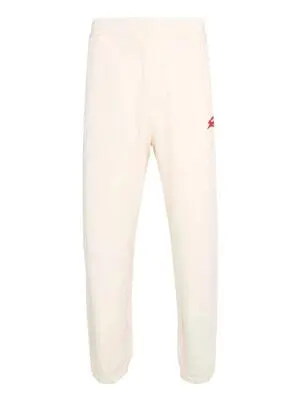MSGM Embroidered Fleece Track Pants - Neutrals