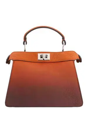 Fendi Mini Peekaboo Iseeu Leather Tote - Brown