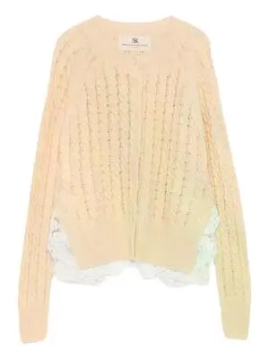 Ermanno Scervino Lace-trim Cardigan - Neutrals