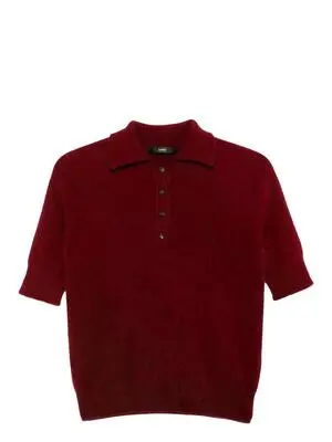 SAPIO Cotton Polo Top - Red