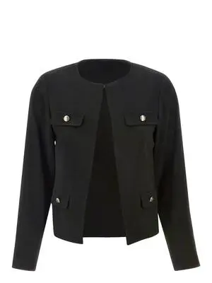 ELENA MIRO` Button-detailed Jacket - Black