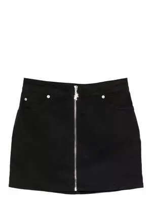 Hugo Mini Skirt With Zip Fastening - Black