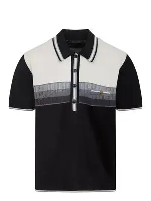 Amiri Striped Pocket Polo Shirt - Black