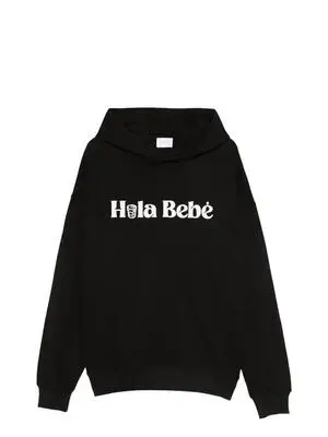 BLUE SKY INN Text-print Hoodie - Black