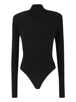 NORMA KAMALI Long-Sleeve Turtleneck Bodysuit