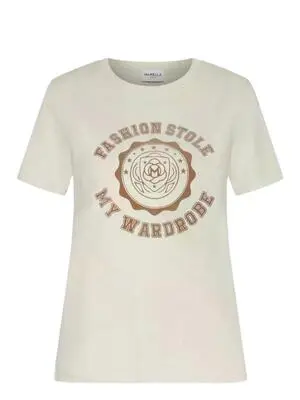 Marella Graphic Print T-shirt - Neutrals