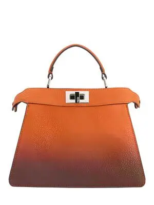 Fendi Small Peekaboo Iseeu Leather Tote Bag - Brown
