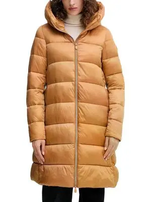 SAVE THE DUCK Lysa Hooded Padded Coat - Brown