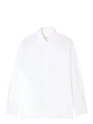 Closed Long-sleeve Shirt - White