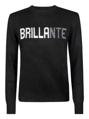 MC2 SAINT BARTH Strass Embellished Sweater - Black