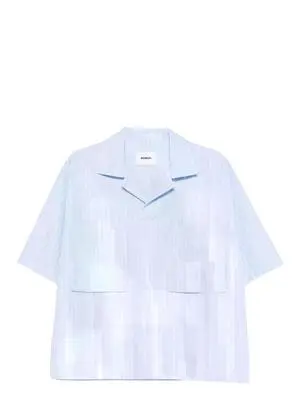 BONSAI Checked Pocketed Shirt - Blue
