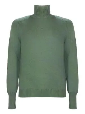 Fedeli Turtleneck Cashmere Sweater Green