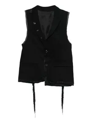UNDERCOVERISM Bead Embellished Waistcoat - Black