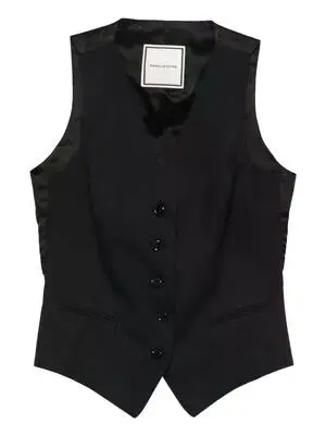 Tagliatore Giselle Waistcoat - Black