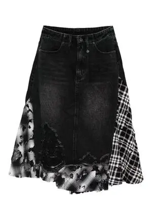 MUSIUM DIV. Denim Skirt - Black