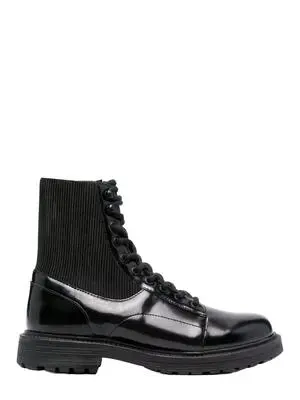 DIESEL® D-alabhama Panelled Ankle Boots - Black