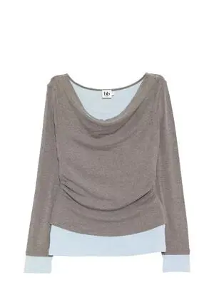 B+AB Double-layered Top - Grey