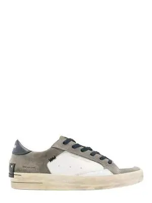 CRIME LONDON Sk8 Deluxe Panelled Sneakers - White