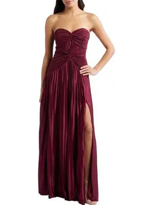 LULUS Florence Twist Front Strapless Dress