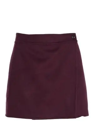 LESET Noah Wrap Skirt - Burgundy