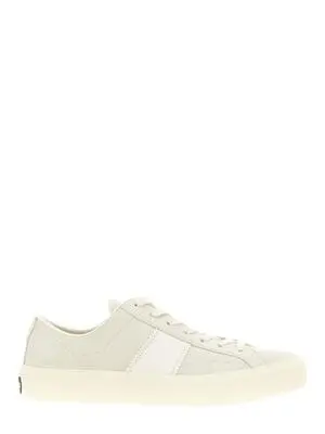 TOM FORD Low Top Suede Sneakers - Black